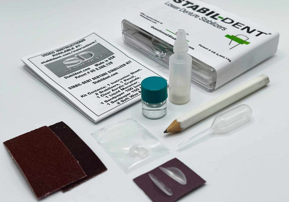 Lower Denture Stabilizers-The Adhesive Alternative-Stabil-Dent